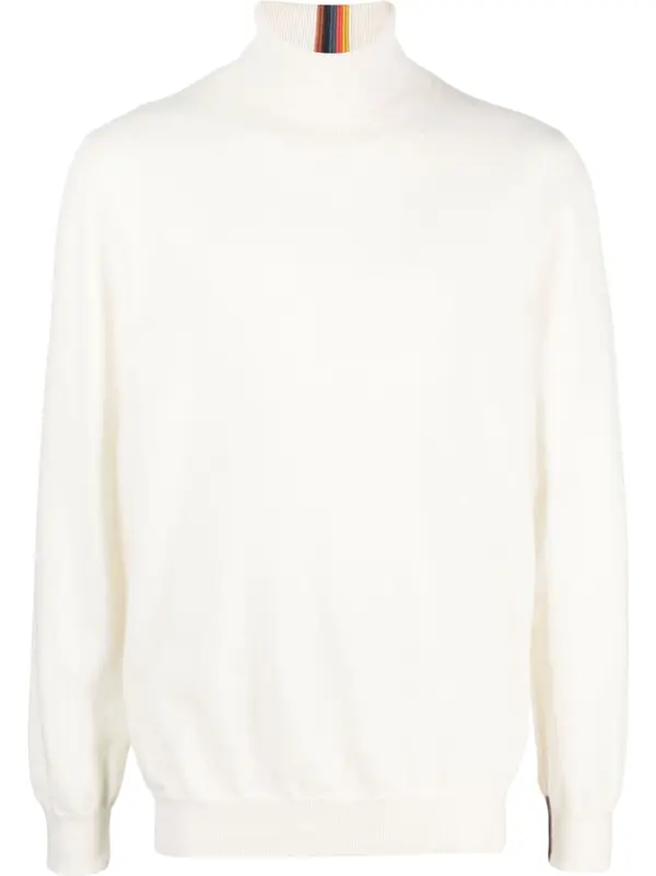 Paul Smith Roll-neck Cashmere Jumper - White