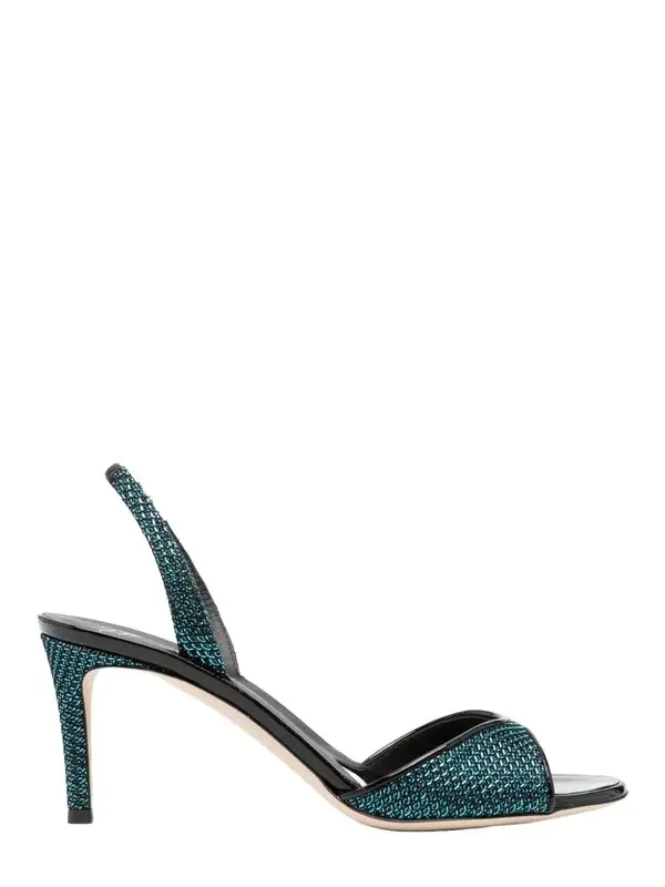 GIUSEPPE ZANOTTI Lilibeth 70mm Slingback Leather Sandals - Blue