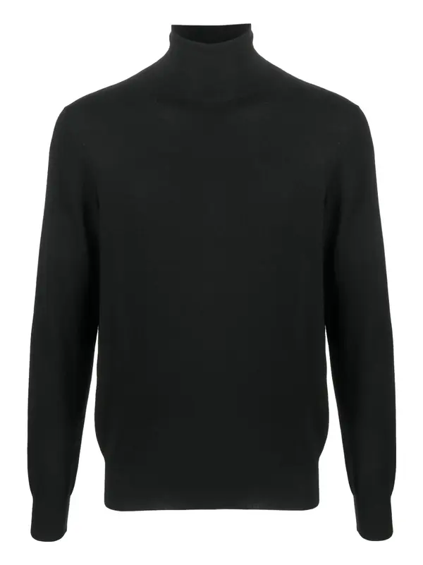 Ralph Lauren Purple Label Roll-neck Cashmere Jumper - Black