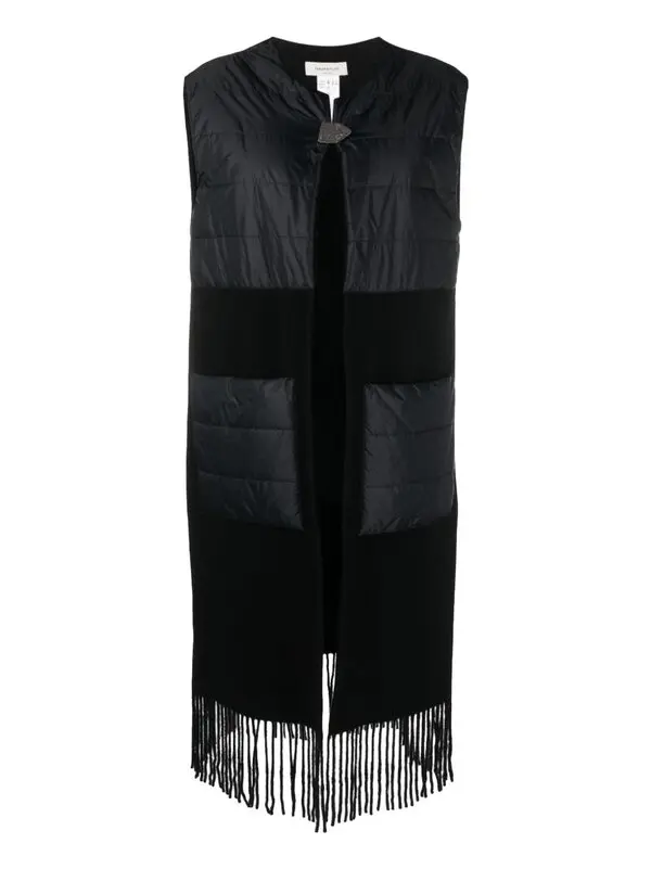 Fabiana Filippi Wool Blend Padded Gilet - Black