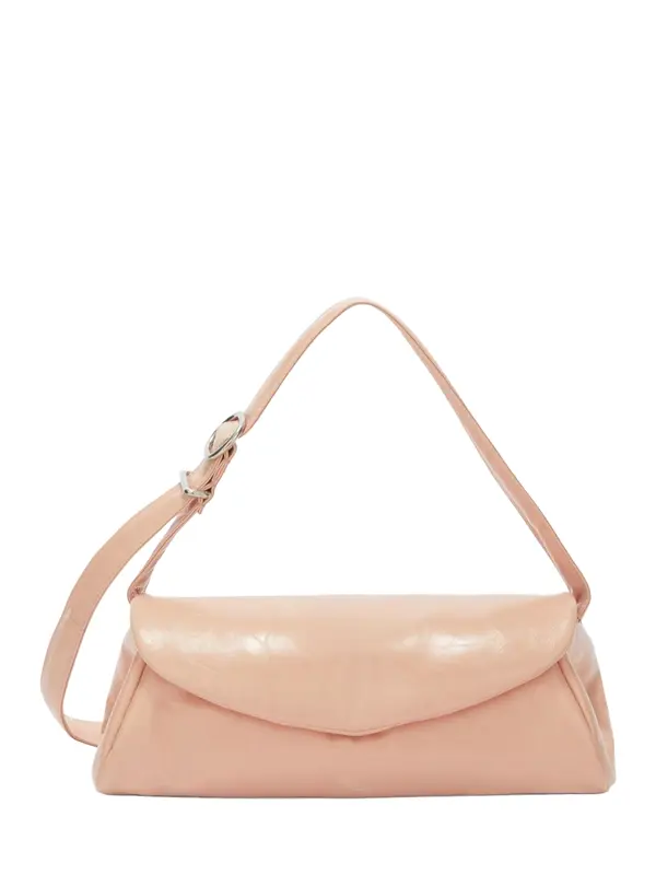 JIL SANDER Cannolo Grande Leather Bag - Pink