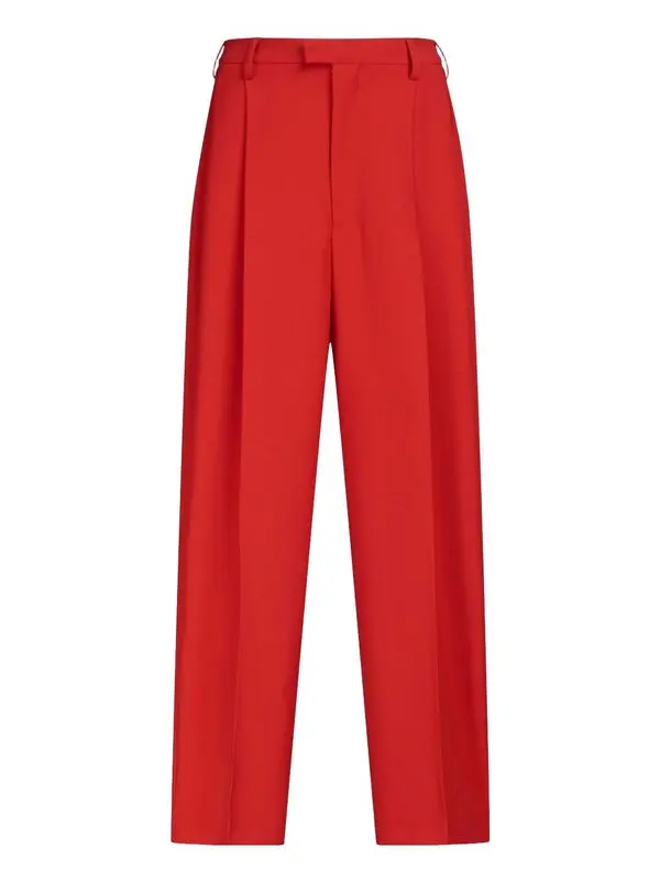 Marni Wool Trousers - Red