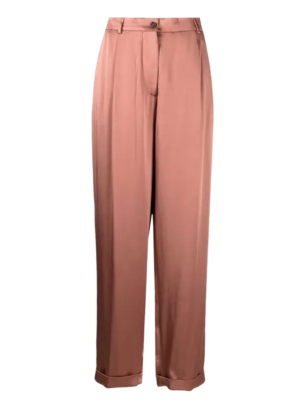 TOM FORD Wide-leg Satin Trousers - Pink