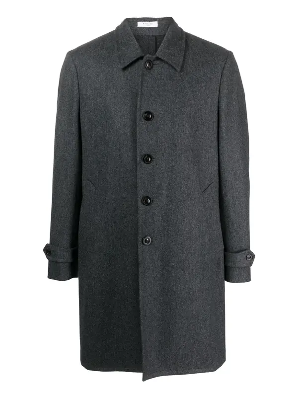 Boglioli Single-breasted Wool Coat - Grey