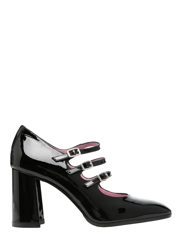 CAREL Keel 90mm Leather Pumps - Black