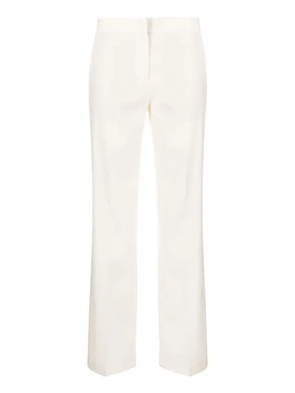 Fabiana Filippi Virgin Wool Tailored Trousers - White