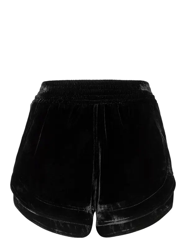 Philipp Plein Velvet Shorts - Black