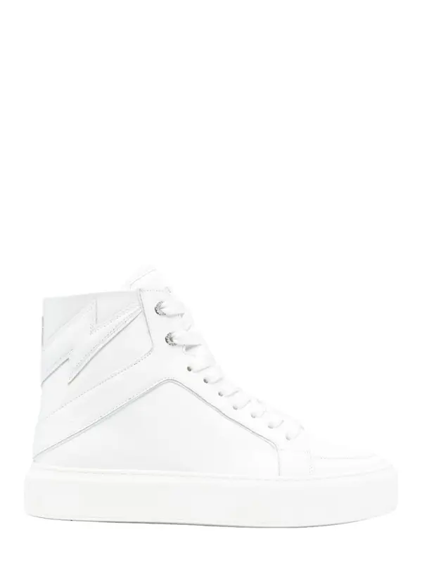 Zadig&Voltaire Tonal High-top Sneakers - White