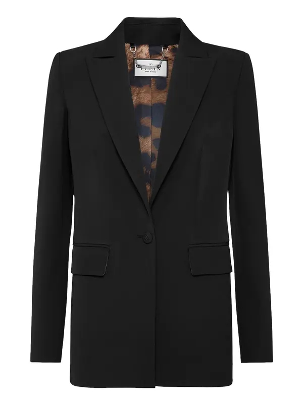 Philipp Plein Cady Boxy Blazer - Black