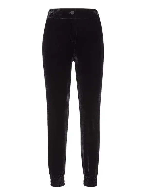 Philipp Plein Velvet Trousers - Black
