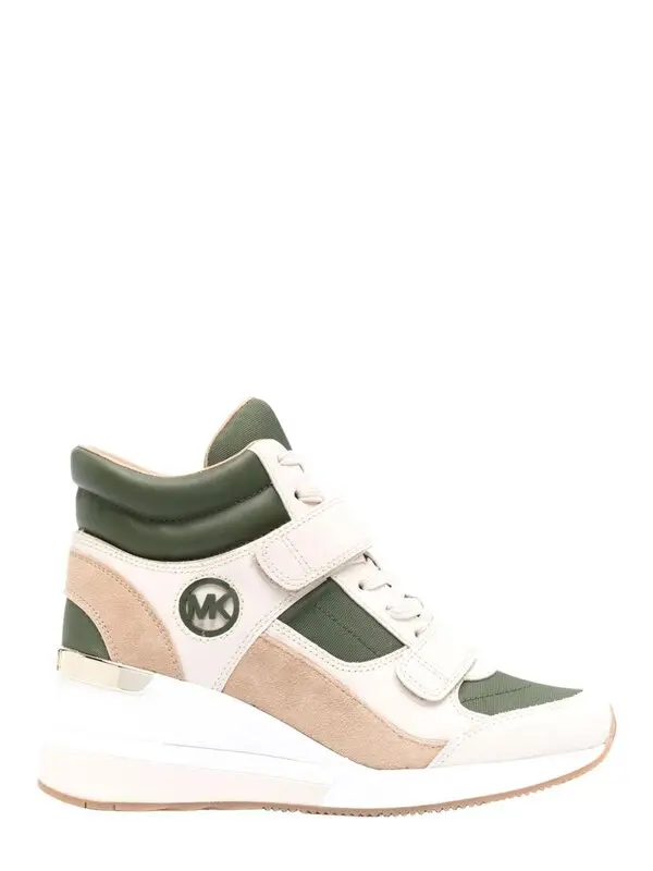 Michael Kors Gentry High-top Wedge Sneakers - Neutrals