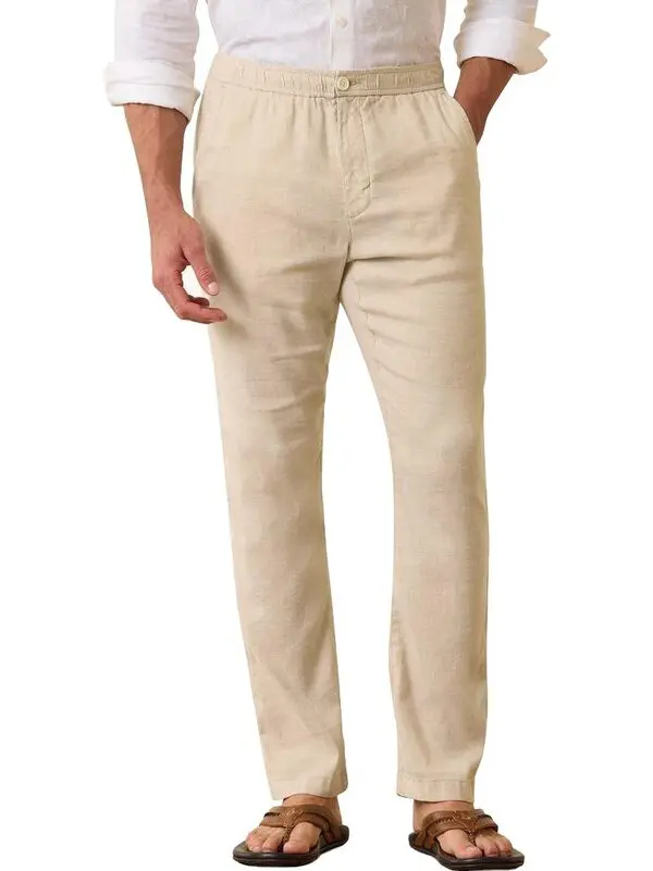 Tommy Bahama Beach Coast Linen & Cotton Pants - Stone Khaki
