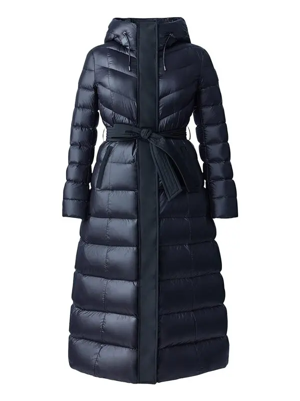 Mackage Calina Zip-front A-line Down Coat - Black