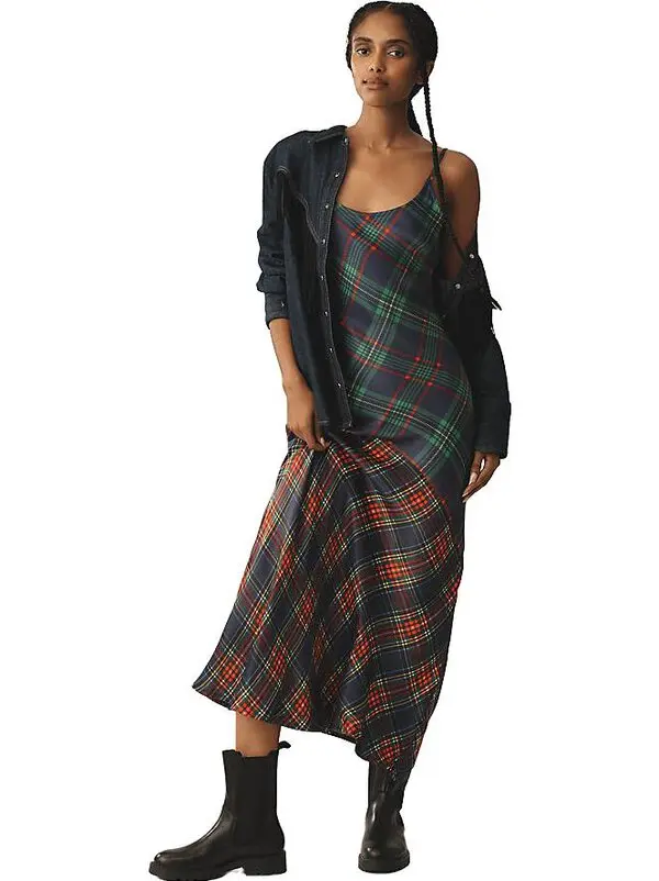 CONDITIONS APPLY Elva Slip Midi Dress - Navy