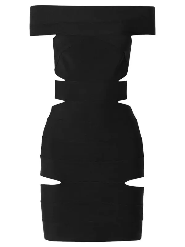 Alexandre Vauthier Off-the-shoulder Cutout Mini Dress - Black