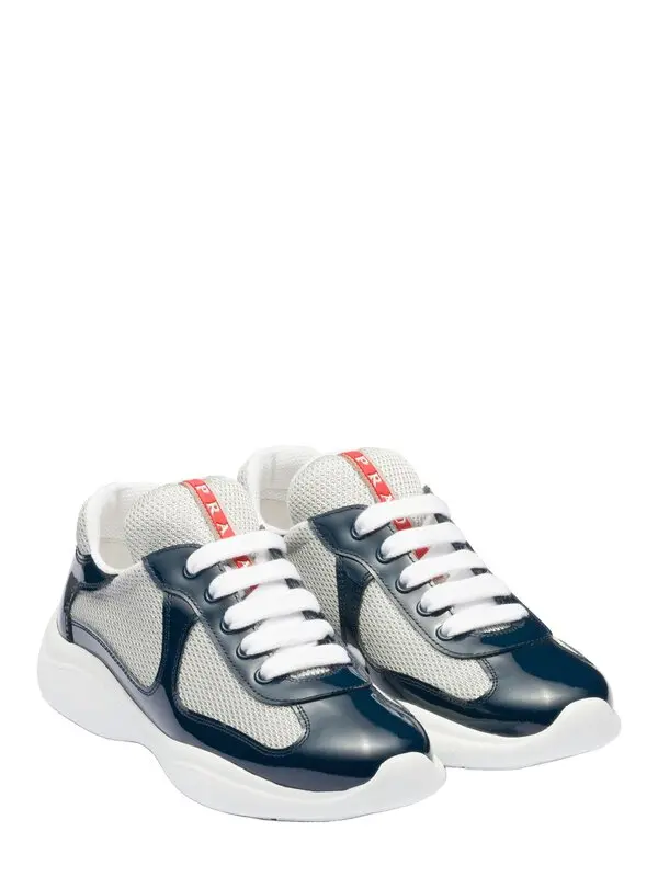 Prada America's Cup Biker Fabric Sneakers - Blue