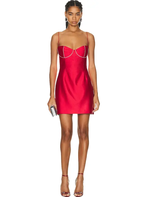 Rachel Gilbert Rozalia Mini Dress - Red