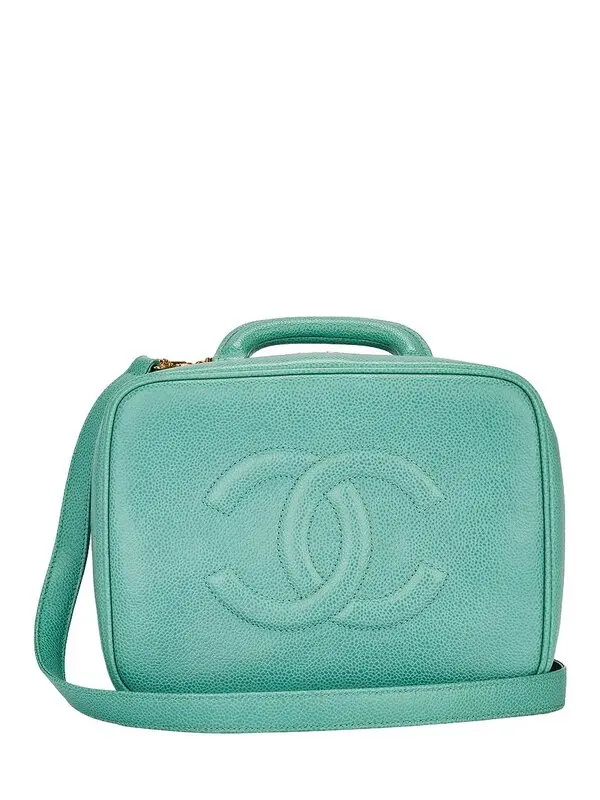 Chanel Caviar Timeless Vanity Bag - Turquoise