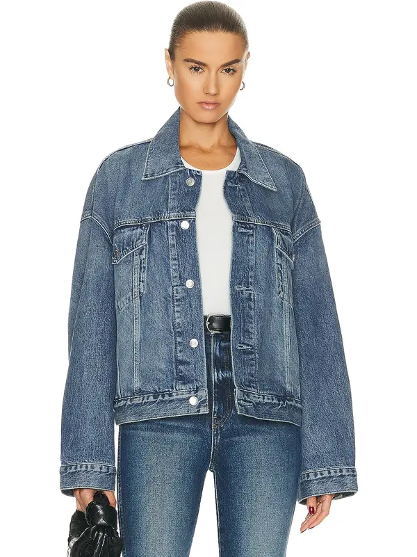 GRLFRND Christi Oversized Denim Jacket - San Pedro