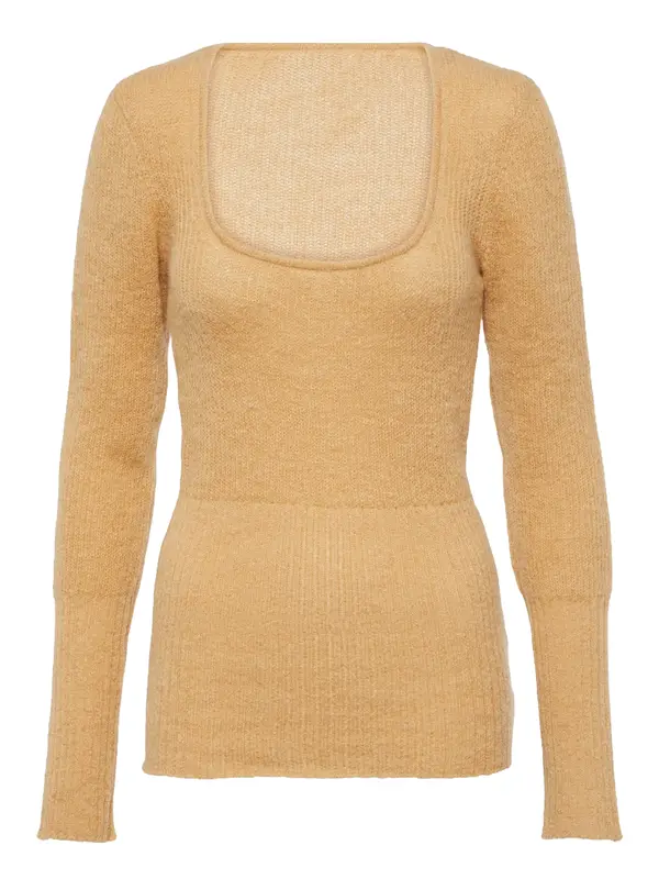 Jacquemus La Maille Dao Ribbed-knit Sweater - Beige
