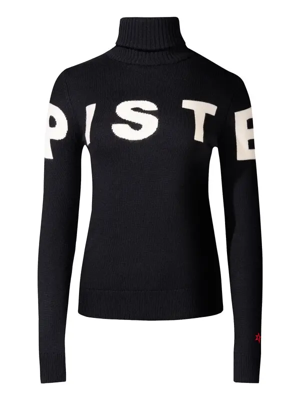 Perfect Moment Piste Merino Wool Sweater - Black