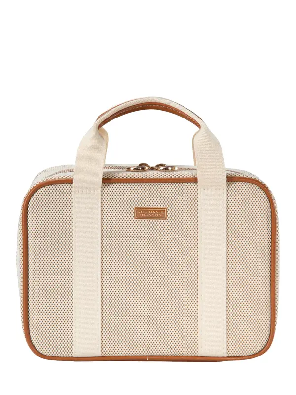 Stephanie Johnson Tropea Ml Traveler Cosmetics Case - Ivory