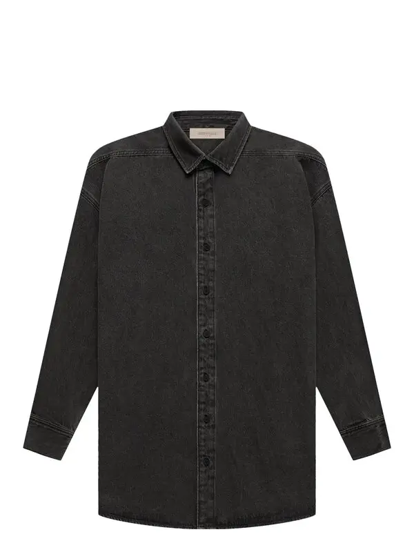 Fear Of God Denim Long-sleeve Shirt - Black