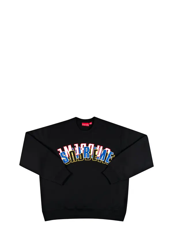 Supreme Stacked Crewneck - Black