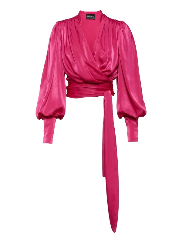 Costarellos Mouglalis Wrap Blouse - Pink