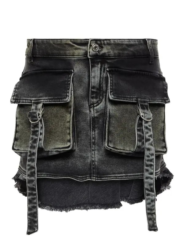 Blumarine Denim Mini Skirt - Black