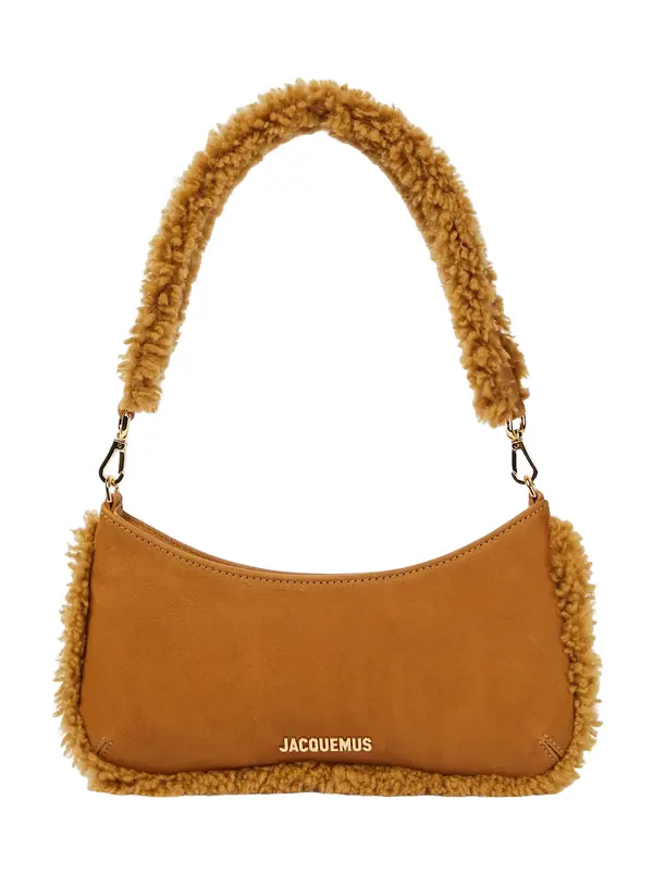 Jacquemus Le Bisou Doux Small Leather Shoulder Bag - Beige