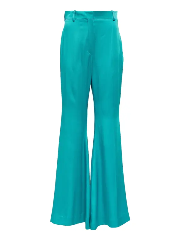 Nina Ricci High-rise Flared Pants - Blue