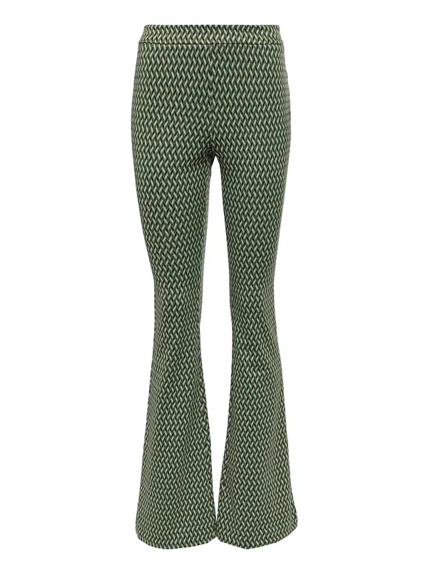 Dorothee Schumacher Graphic Flared Pants - Green