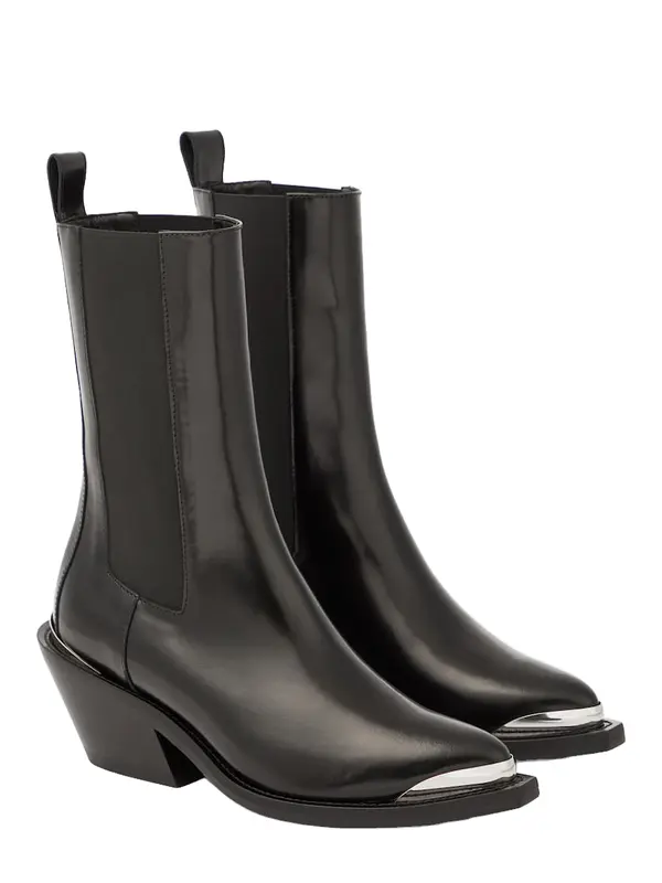 Dorothee Schumacher Leather Chelsea Boots - Black