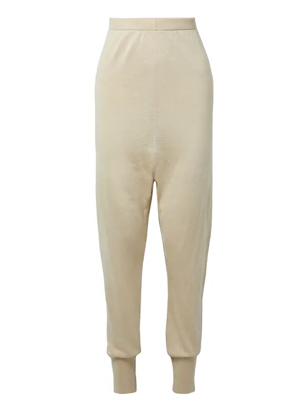 THE ROW Dalbero Linen And Silk-blend Pants - Cream