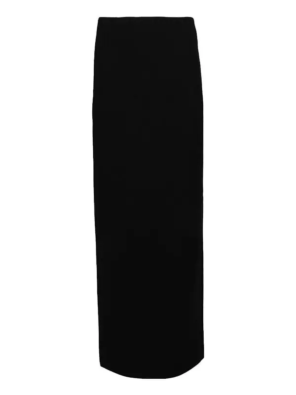 MONOT High Waist Column Skirt - Black