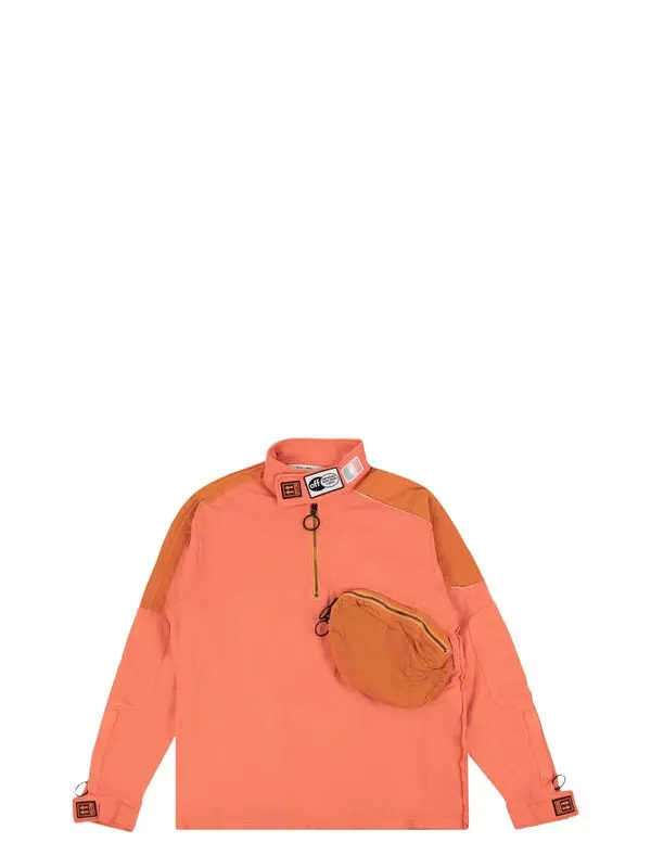 Off-White Parachute Half Zip Sweatshirt - Orange