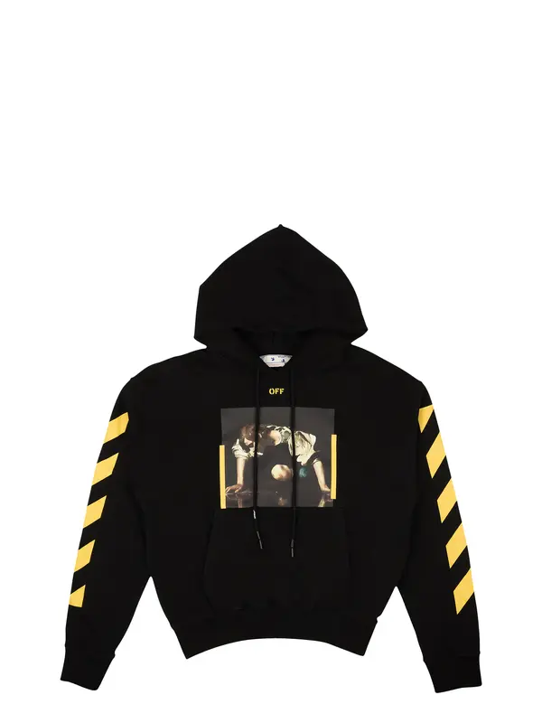 Off-White Caravaggio Print Hoodie - Black