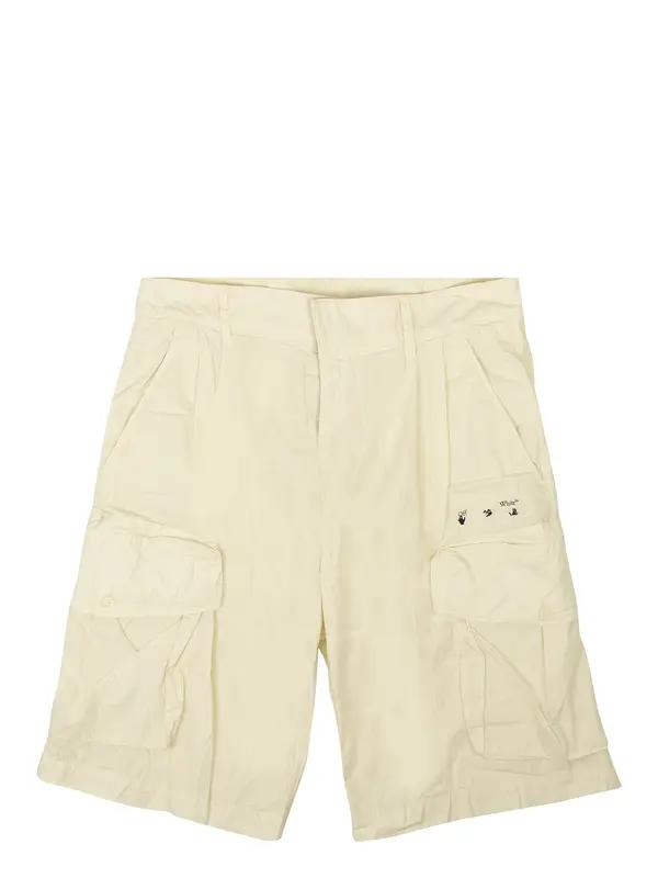 Off-White Logo Utility Shorts - White
