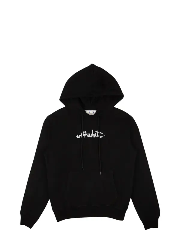 Off-White Paint Arrow Slim Hoodie - Black