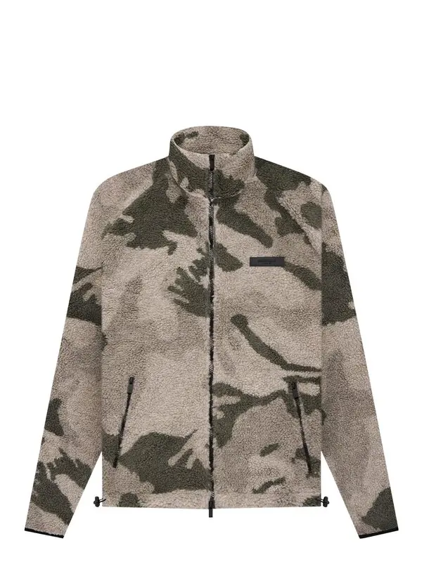 Fear Of God Polar Fleece Camo Full Zip Jacket - Multicolor