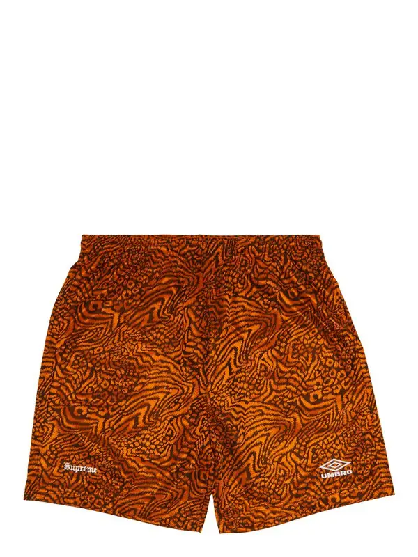 Supreme X Umbro Jacquard Animal Print Soccer Short - Orange