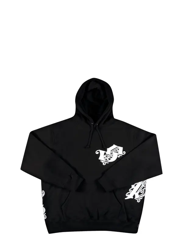 Supreme Old English Wrap Hooded Sweatshirt - Black
