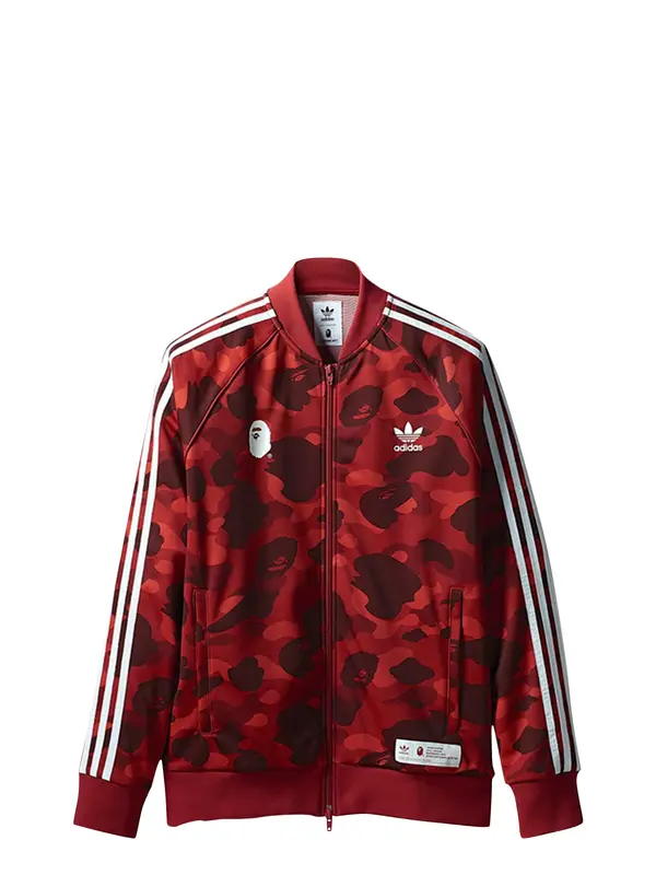 Adidas X Bape Adicolor Track Jacket - Red