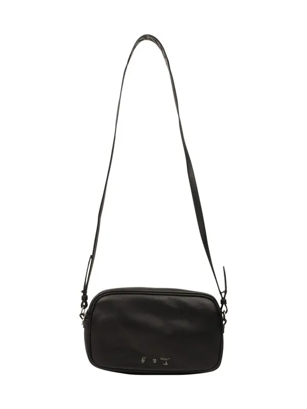 Off-White Leather Shoulder Bag - Black