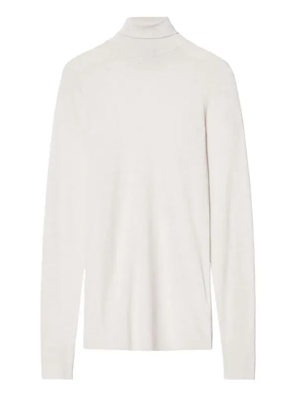 Cos Merino Wool Turtleneck Top - White