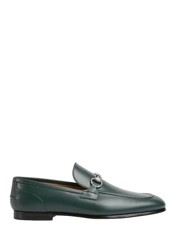 Gucci Leather Loafer With Horsebit - Green