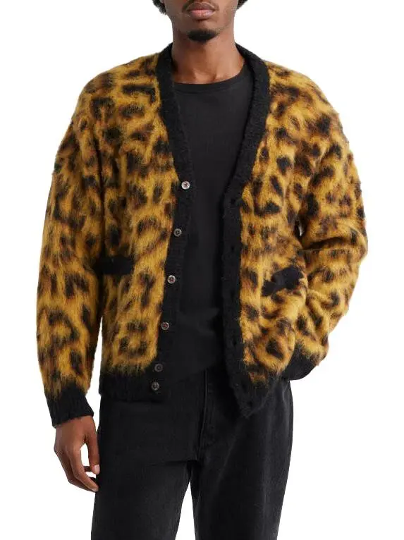 Obey Patron Cardigan - Leopard
