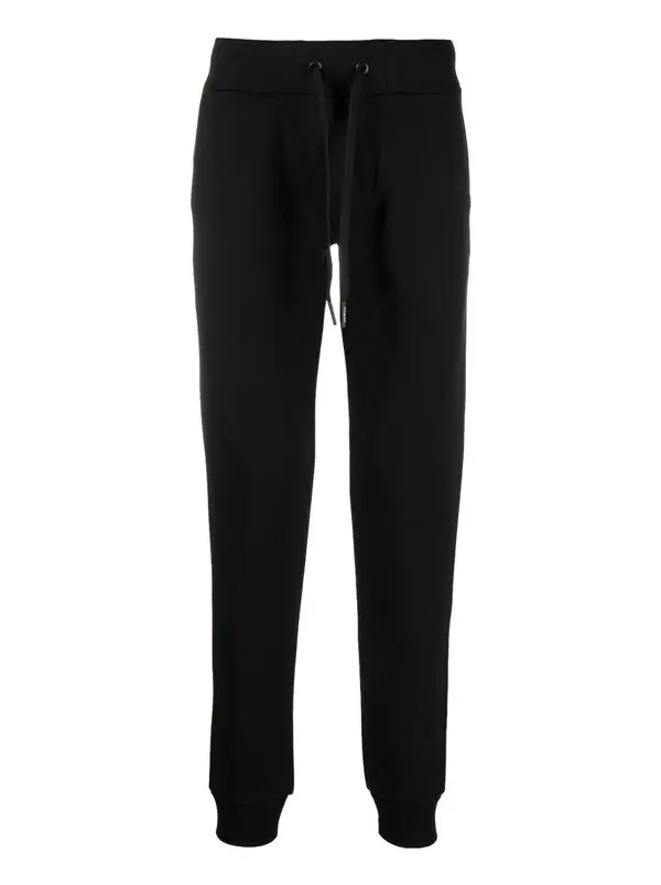 Iceberg Logo-embroidered Cotton Track Pants - Black
