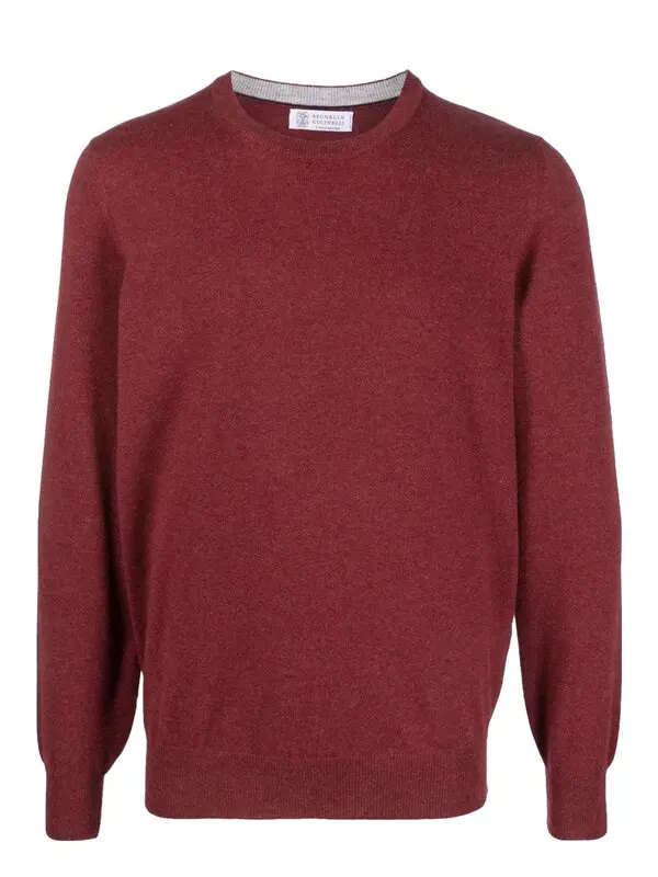 Brunello Cucinelli Crew-neck Cashmere Jumper - Red